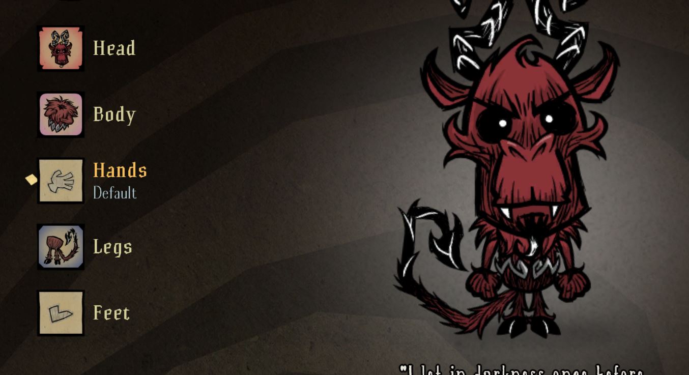 Wortox's shadow claws skin doesn't do anything when shadow torso is ...