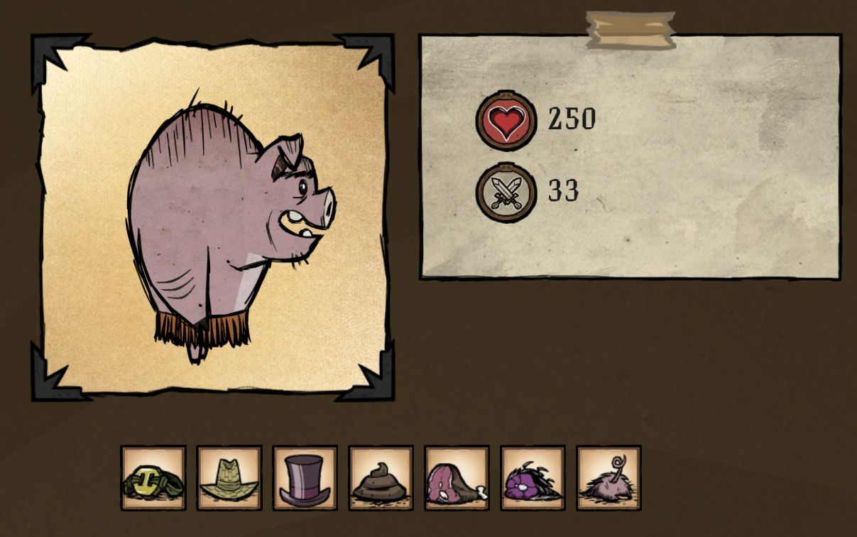 Scrapbook listing error; Pigman - Don't Starve Together - Klei ...