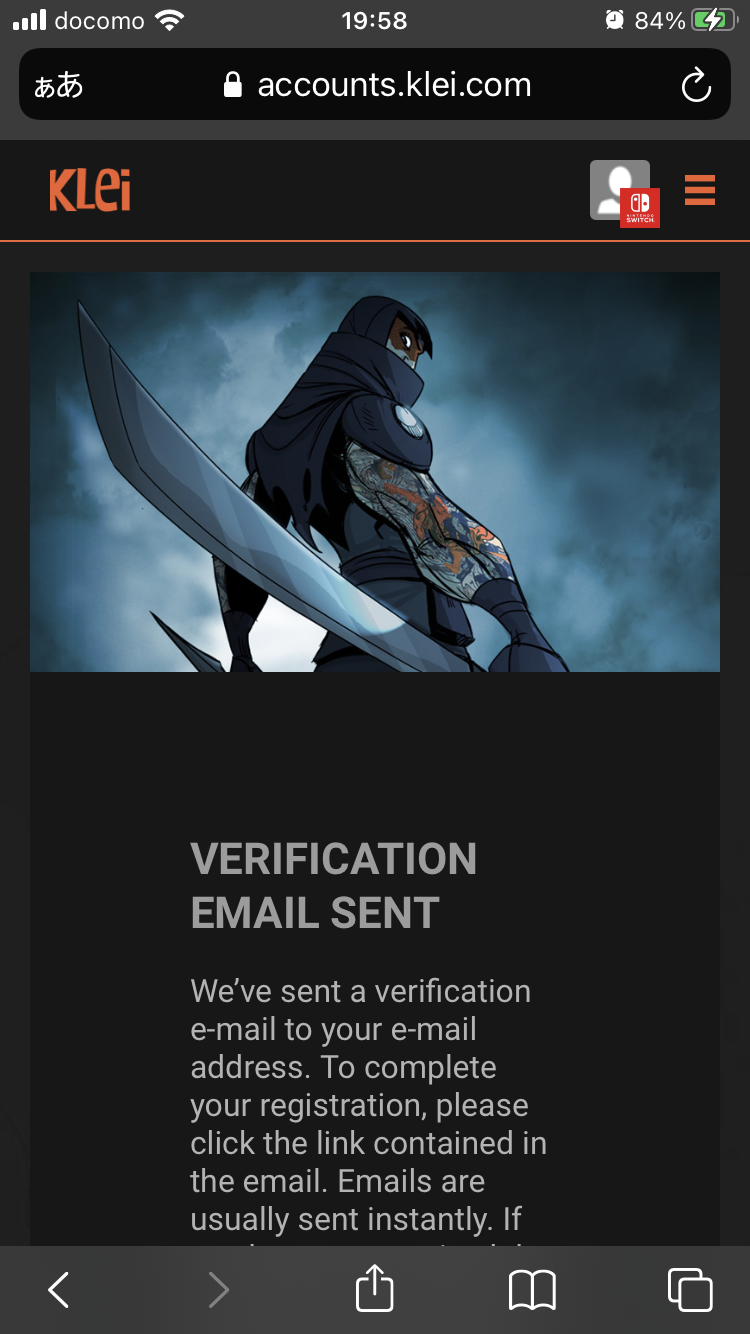 Account not verified - Other Klei Services - Klei Entertainment Forums