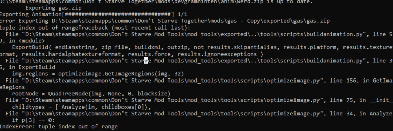 "IndexError:tuple index out of range" when I changed textures - [Don't ...
