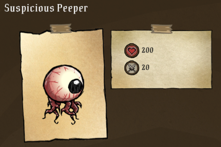 Suspicious Peeper Scrapbook icon - Don't Starve Together - Klei ...