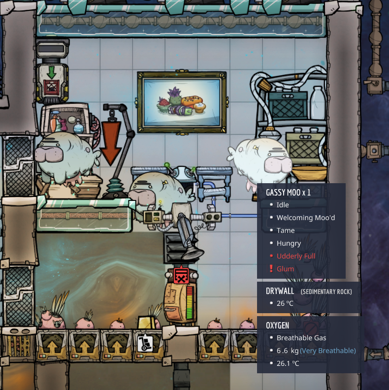 Gassy Moo Udderly Full But Unable to be Milked - Oxygen Not Included ...