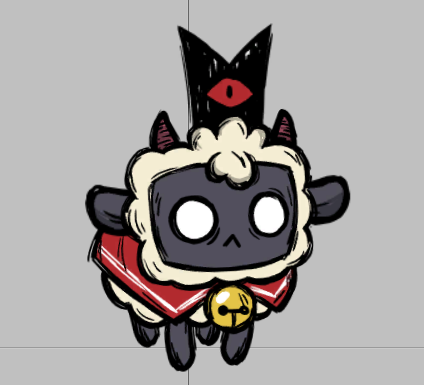 The Lamb missing ears and Crown - Don't Starve Together - Klei ...
