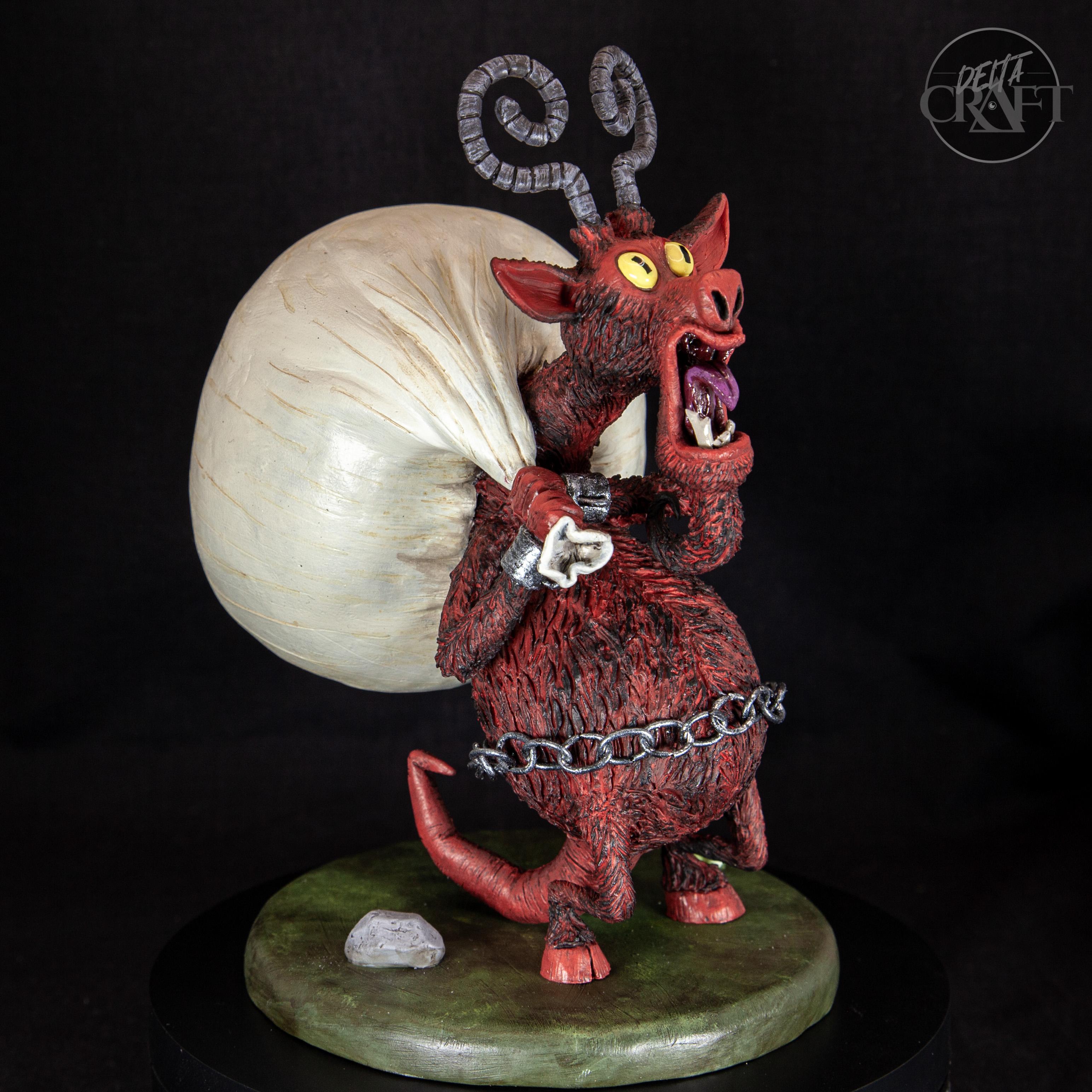 Handmade Krampus figure - Have you been naughty ? - [Don't Starve] Art ...