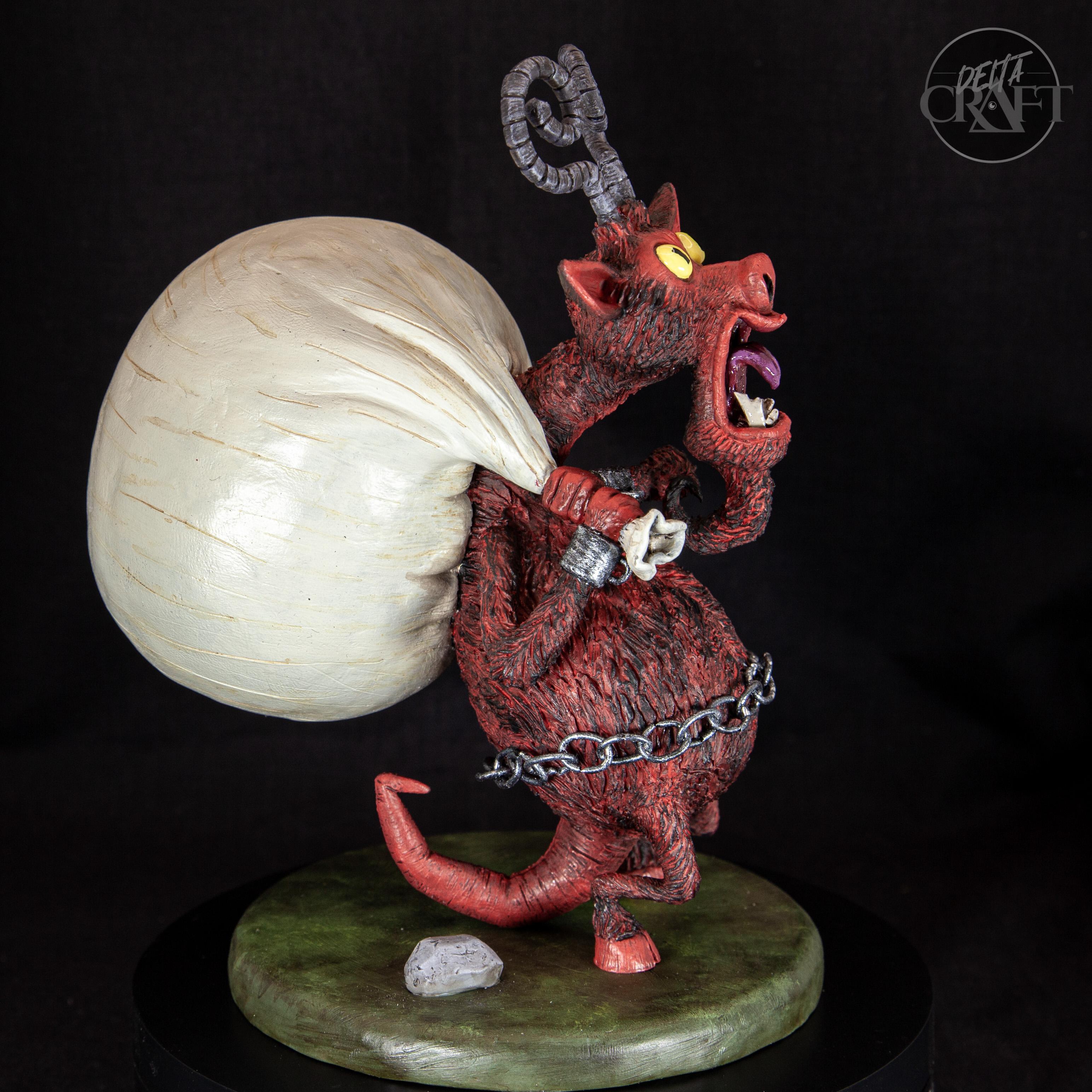 Handmade Krampus figure - Have you been naughty ? - [Don't Starve] Art ...