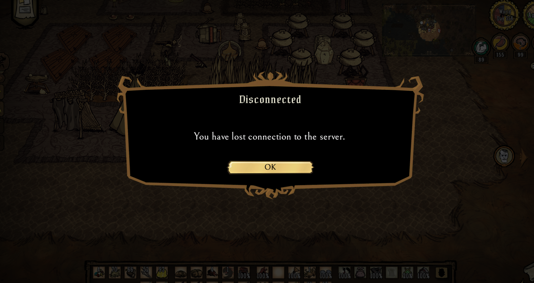 During the craft at the Shadowcraft Plinth, game's crashing in Coop - Don't Starve Together ...