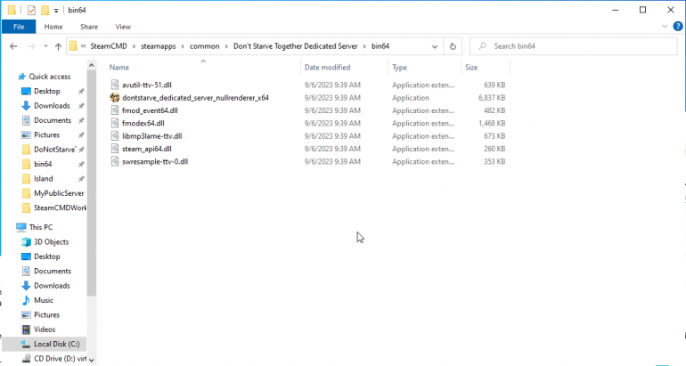 Dontstarve_Dedicated_Server_Nullrenderer_X64 Is Missing Steam DLLs - Don't Starve Together ...