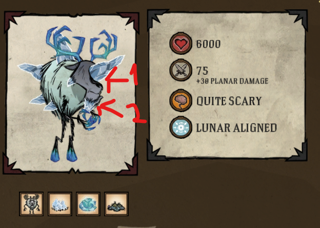 Wrong faces of the deerclops and him mutation on scrapbook - Don't ...