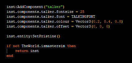 Custom console command not working - [Don't Starve Together] Mods and Tools - Klei Entertainment ...