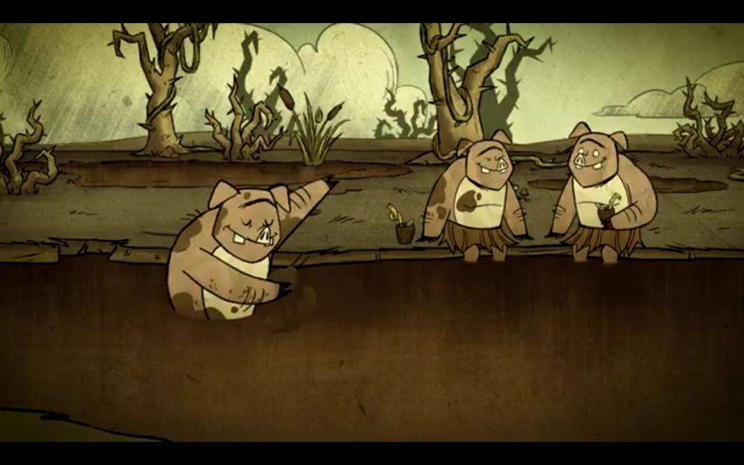 Great Animated Short. (Plus bonus speculation on pig and merm rivalry ...
