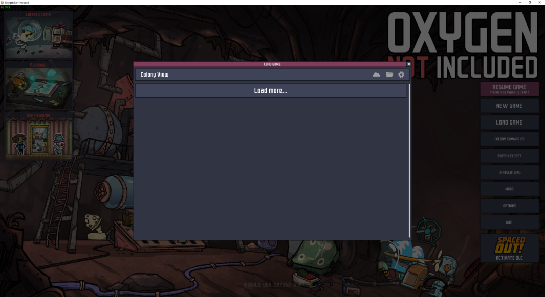 Colony saves have disappeared - Oxygen Not Included - Klei Entertainment Forums