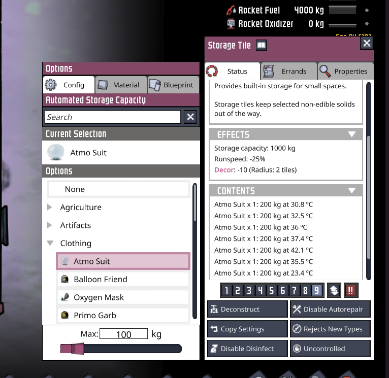 Storage tile holds more than max level - Oxygen Not Included - Klei ...