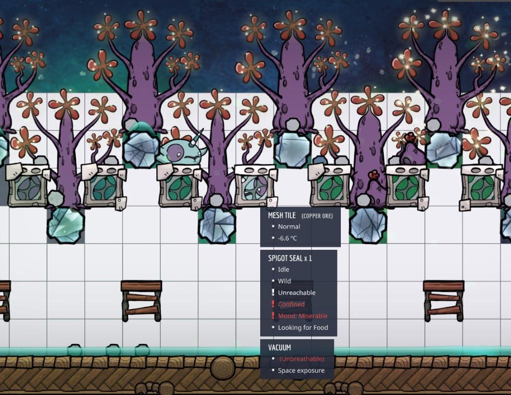 snow meteors in frosty actually push critters into mesh tiles and snow ...