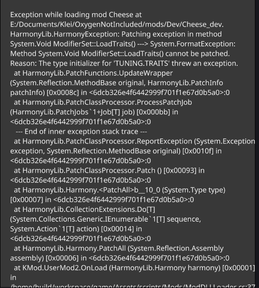 Modding Traits Class Static Initializers Reference The Db Oxygen Not Included Beta Branch