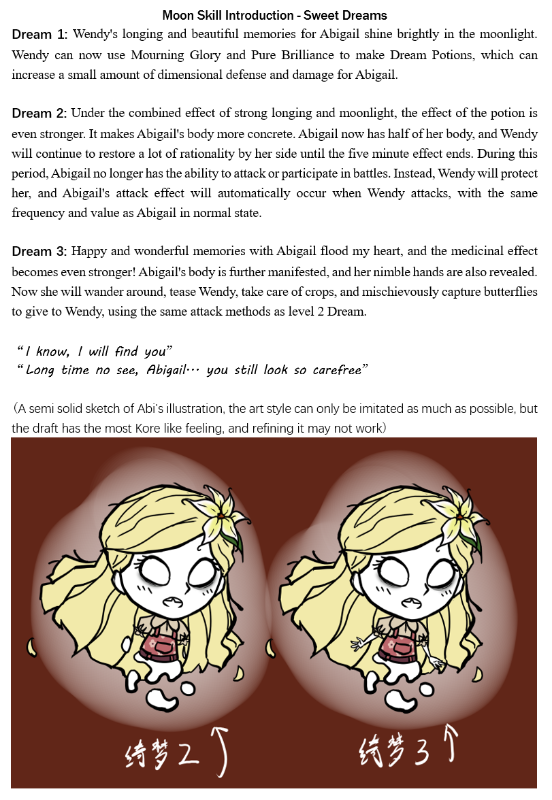 Wendy's Skill Tree Design with Illustrations and Text (Let me start ...