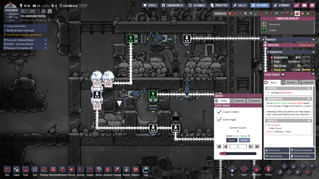 Bammoth egg with conveyor chute - Oxygen Not Included - Klei ...
