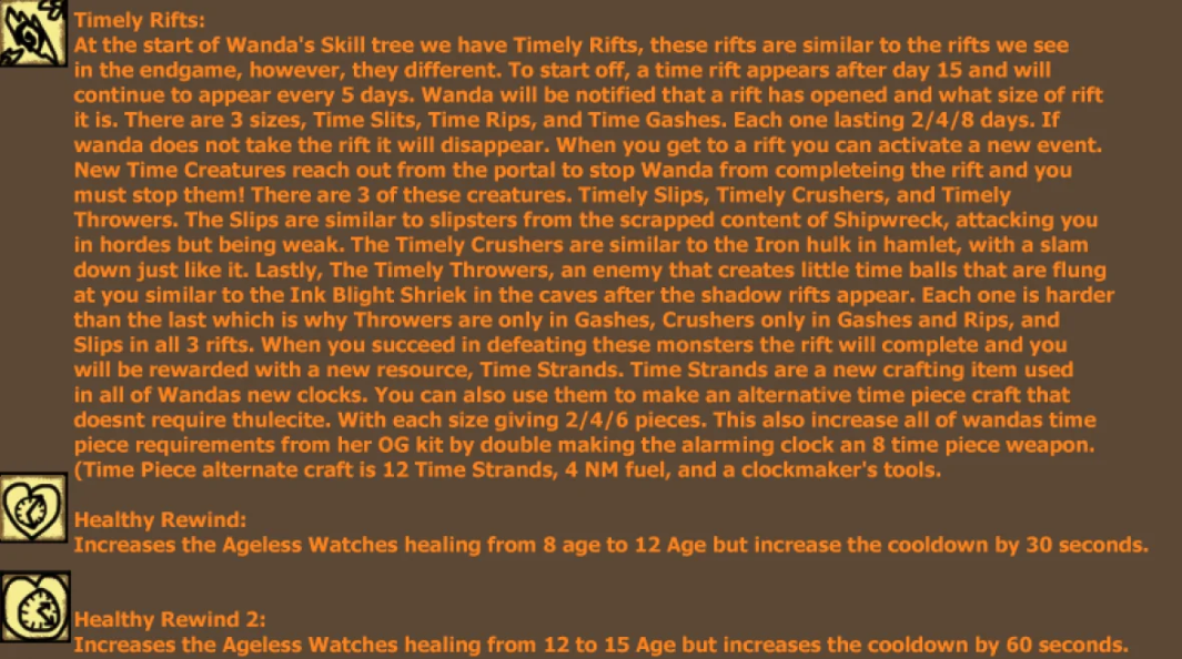 The Wanda Skill Tree Concept I made 5 months ago! - [Don't Starve] Art, Music & Lore - Klei ...