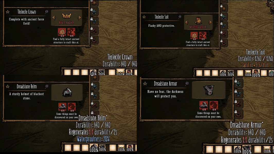 About Thulecite Suit and other body armors - [Don't Starve Together ...