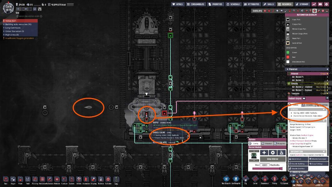 Radbolt Engine Automation Port Stays RED Despite Being 100% Full of ...