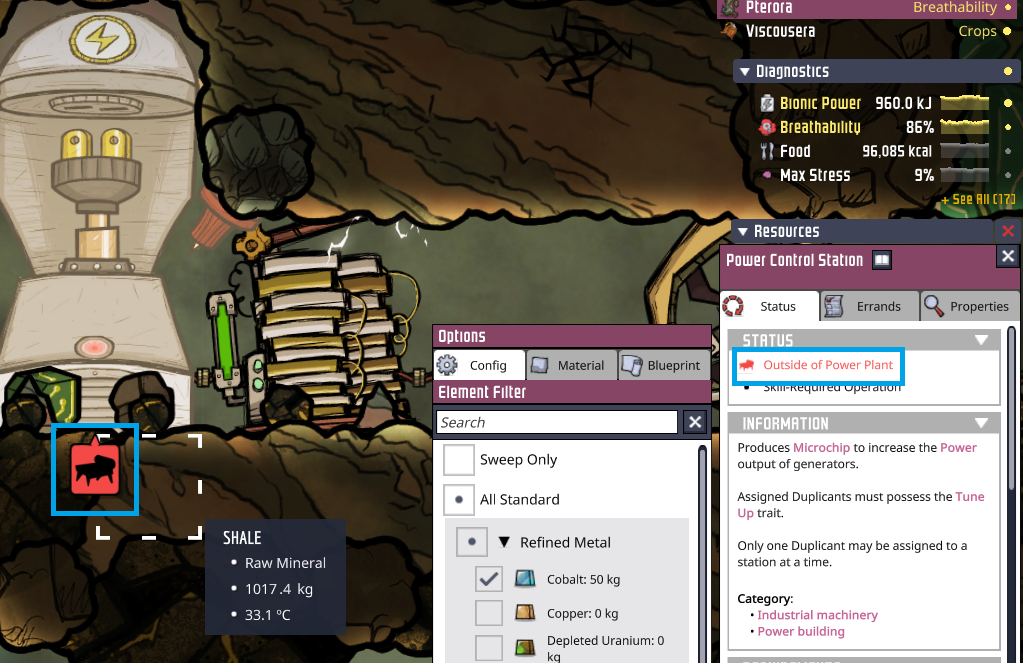 Power Control Station shows "outside power plant" icon - Oxygen Not ...