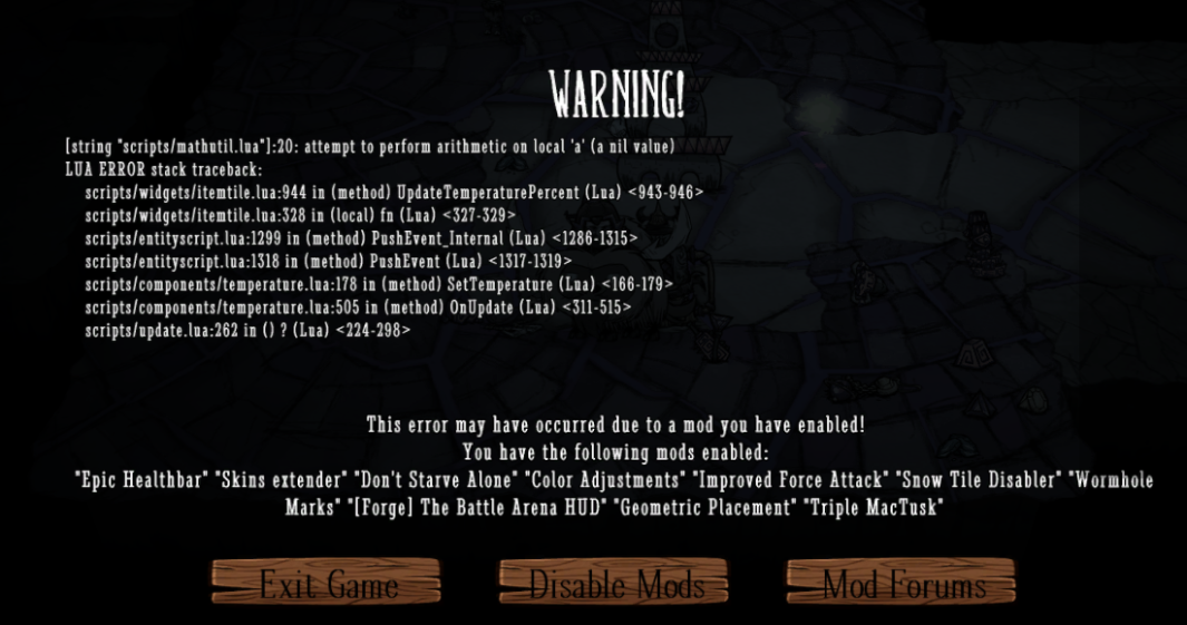 Crafting Thermals stones on caves crash the game - Don't Starve ...