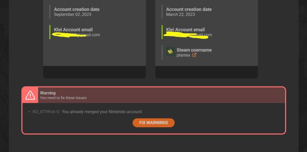 help me solve the problem with merging my Nintendo Switch and Steam ...