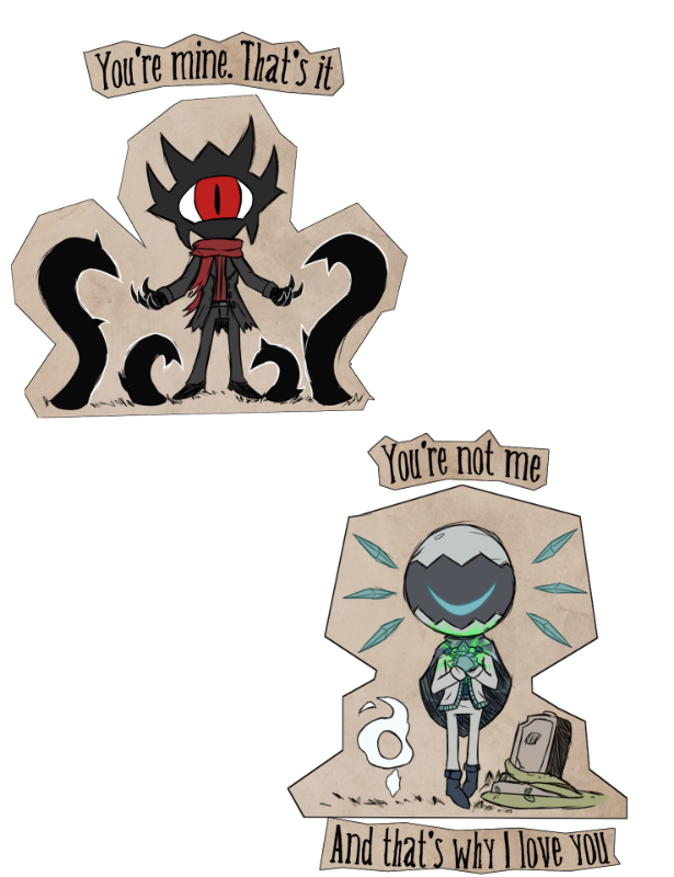My art of Them!(the Lunar God and the Shadow God ) - [Don't Starve ...